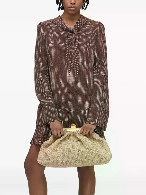 Marc Jacobs Medium The Summer Glam Woven Clutch Bag