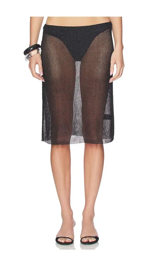 Lioness Luminous Mesh Midi Skirt