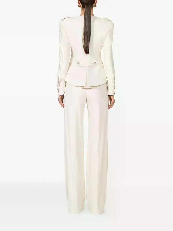 Costarellos Crystal-button Blazer