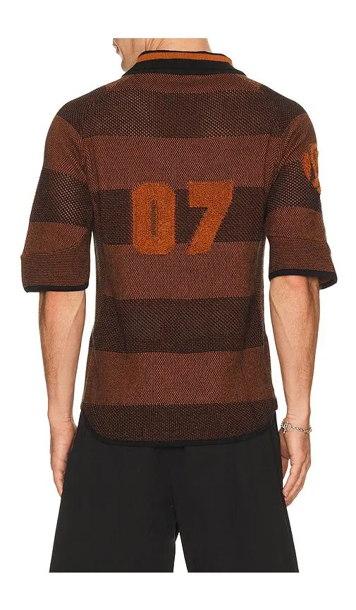 ISA BOULDER Boulder Line Polo Shirt In . Also - Brown