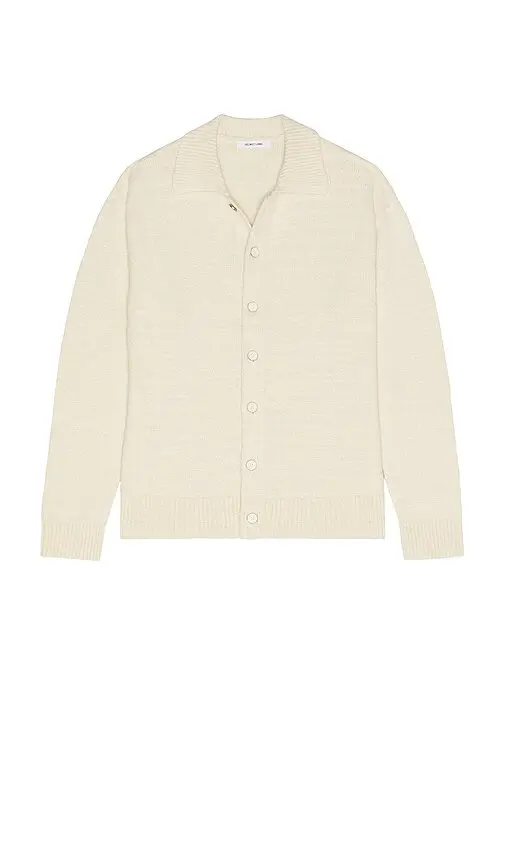 Helmut Lang Slub Wool Cardigan - Cream