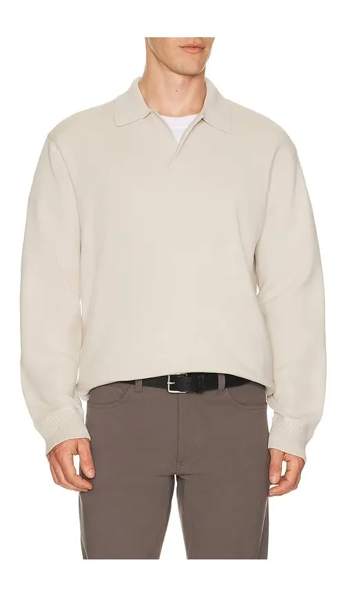 Theory Jonny Collar Pop Over Sweater - Grey