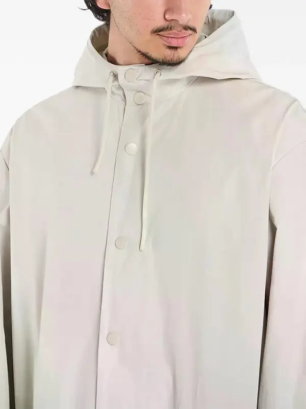 A.p.c. Kim Single-breasted Hooded Parka - Neutrals