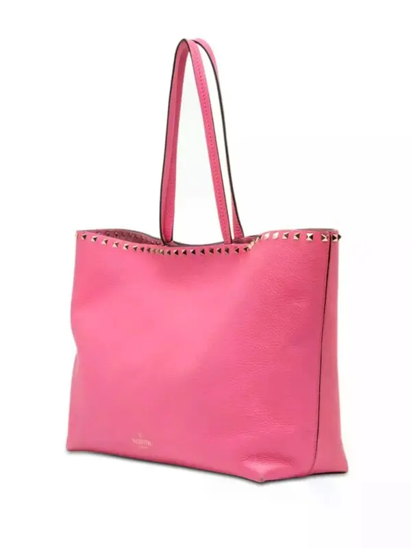 Valentino Garavani Leather Rockstud Tote Bag