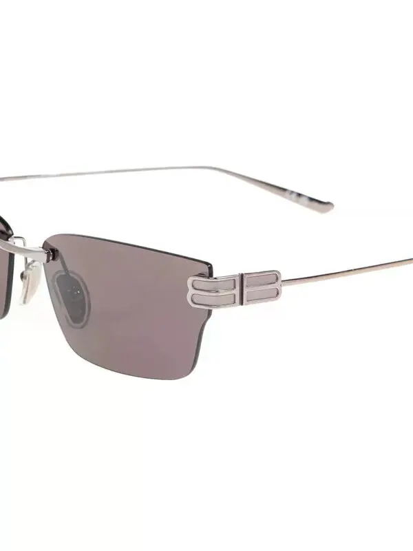 Balenciaga Rectangle Rimless Sunglasses