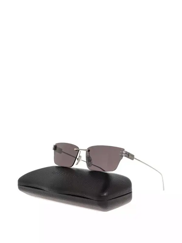 Balenciaga Rectangle Rimless Sunglasses