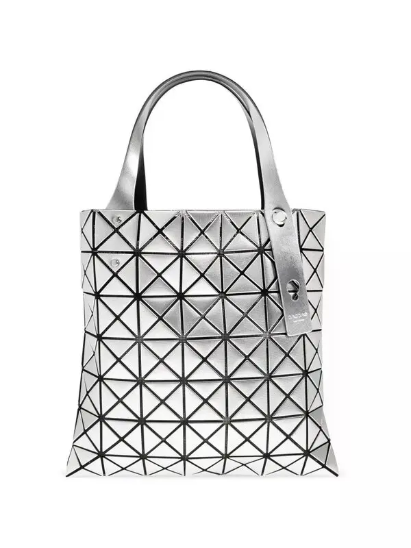 Issey Miyake Platinum Geometric Tote Bag - Silver