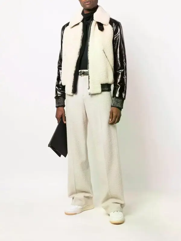 Amiri Tailored Wide-leg Wool-blend Trousers
