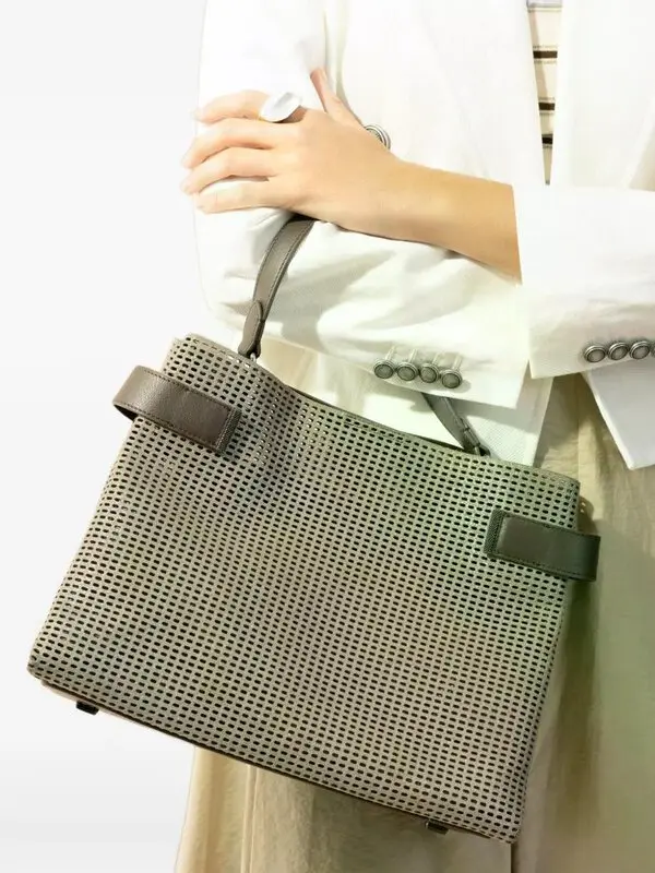 Brunello Cucinelli Essence Sparkling Net Top-handle Bag