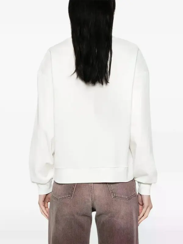 Marella Embellished Crew Neck Long Sleeve Sweatshirt