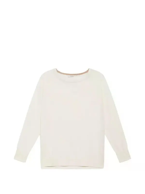 Malìparmi Crew Neck Long Sleeve Sweater - Neutrals