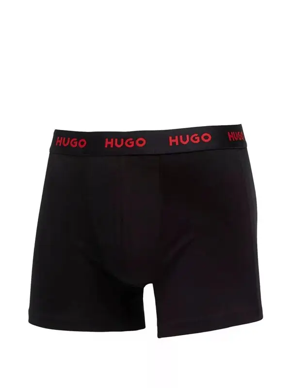 Hugo Logo Boxer Briefs - Black