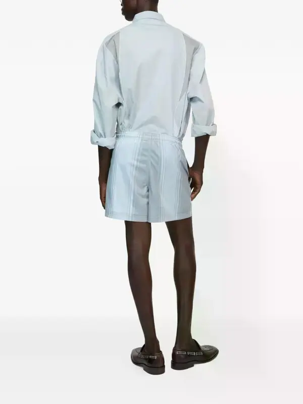 Acne Studios Striped Logo Shorts