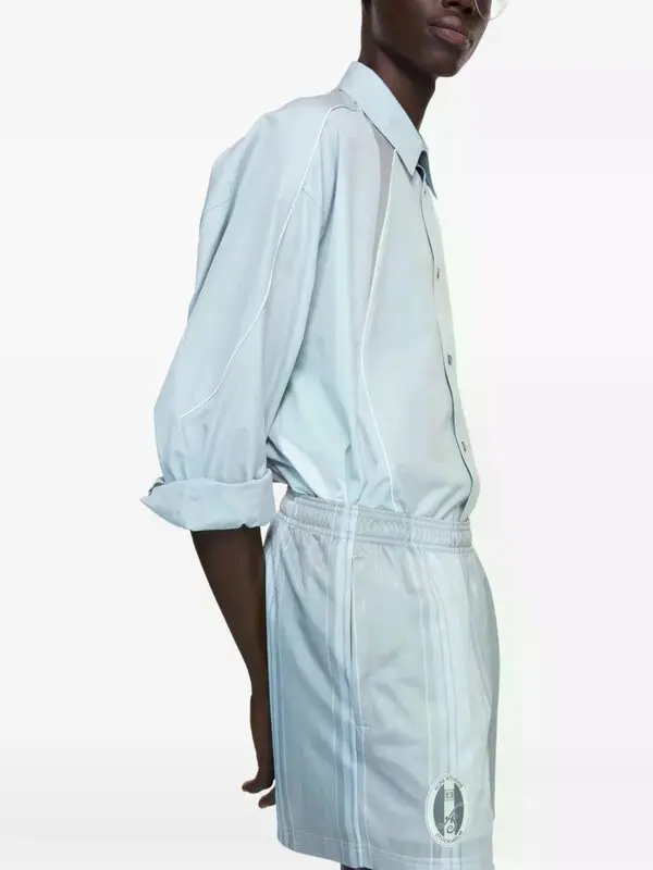 Acne Studios Striped Logo Shorts