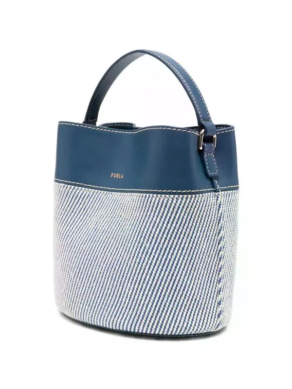 Furla Amelia Leather Bucket Bag - Blue