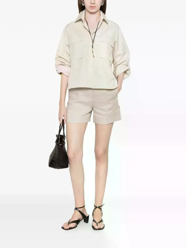 Max Mara Tailored Linen Shorts