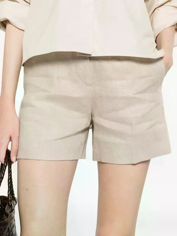 Max Mara Tailored Linen Shorts