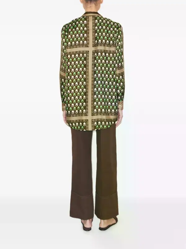 Tory Burch Silk Twill Bandana Print Blouse