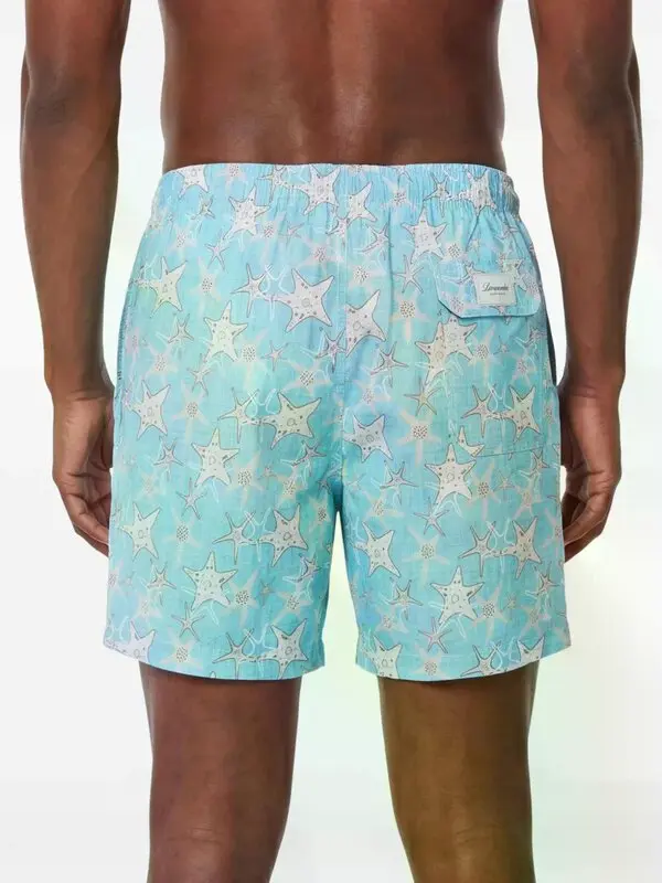 DRUMOHR Starfish Print Swim Shorts - Blue