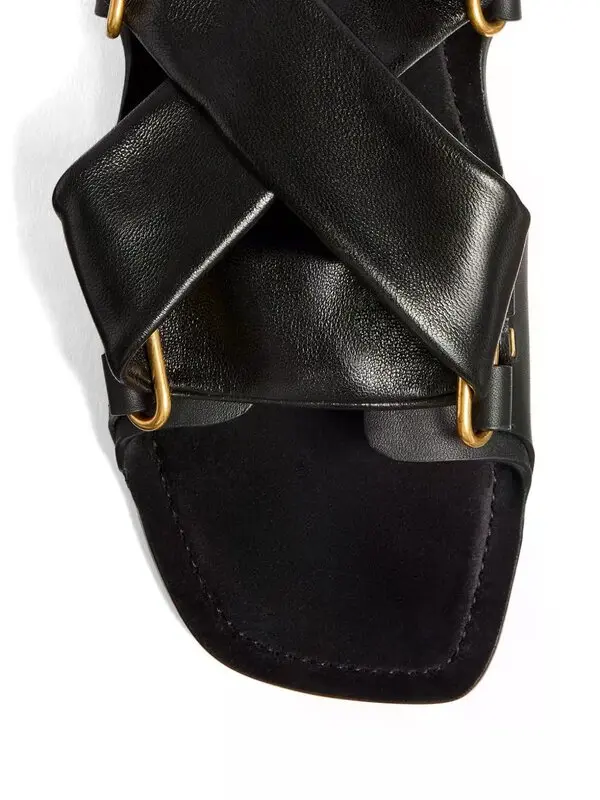Khaite Boden Tied Sandals - Black