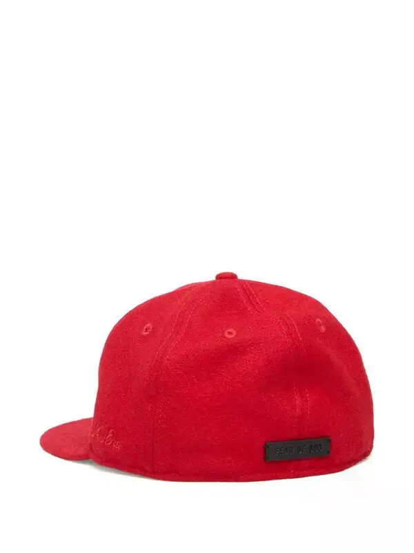 New Era Embroidered Logo Baseball Cap - Red