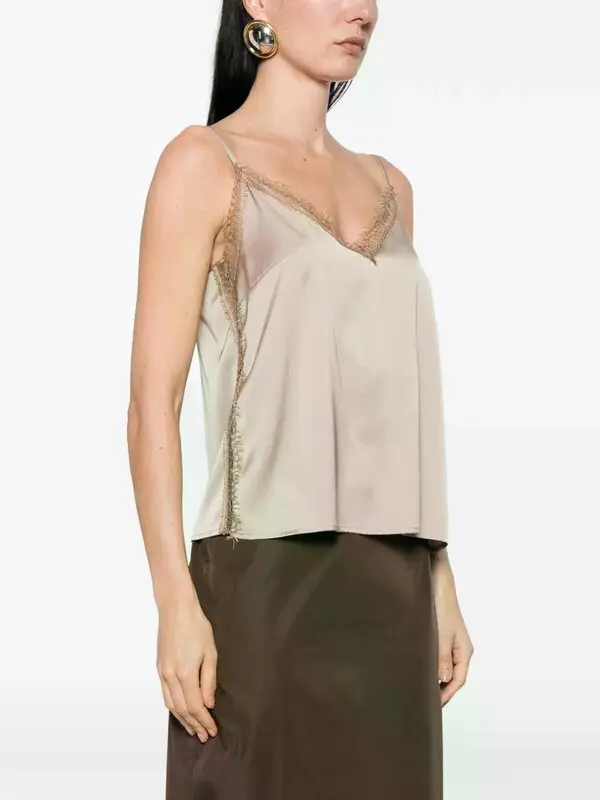 Imperial Lace-trim V-neck Camisole