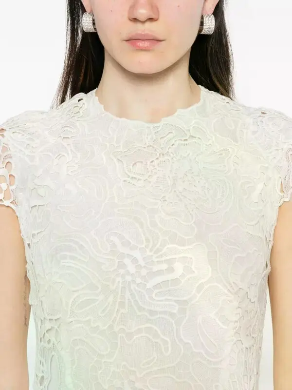 Simkhai Novelle Lace Mini Dress - White
