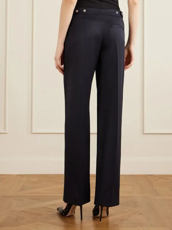 Alexander McQueen Mc Wool Straight-leg Trousers