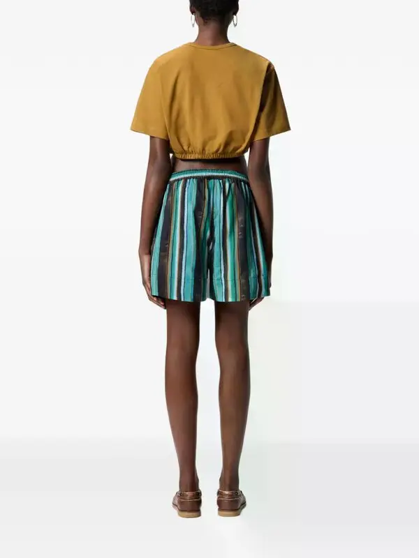 Pinko Striped Drawstring Shorts