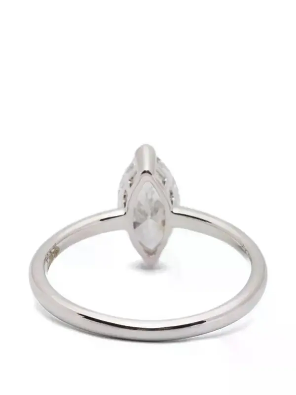 PERSEE Marquise-cut Diamond Ring In 9k White Gold