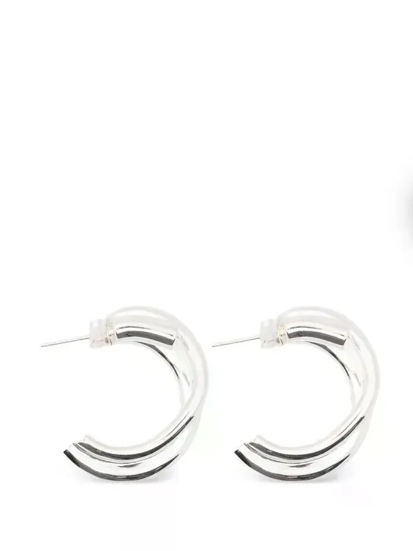 Completedworks Twisted Hoop Earrings - Silver