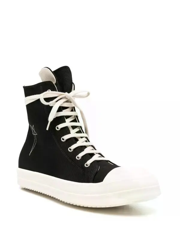 Rick Owens High Top Lace-up Sneakers