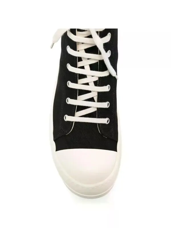 Rick Owens High Top Lace-up Sneakers