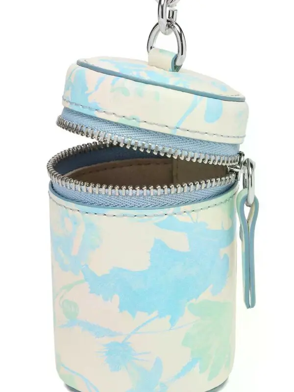 MAISON MARGIELA Floral Leather Keyring - Neutrals