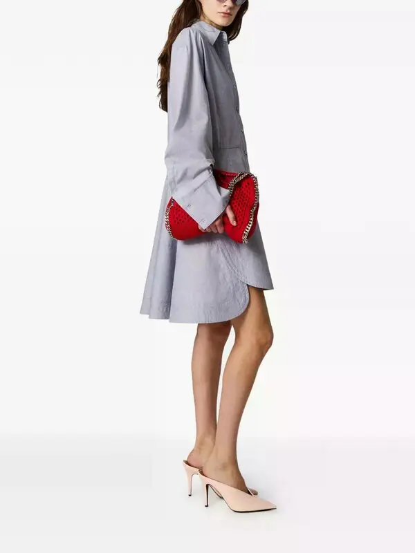 Stella McCartney Organic Cotton Chambray Mini Shirt Dress - Blue