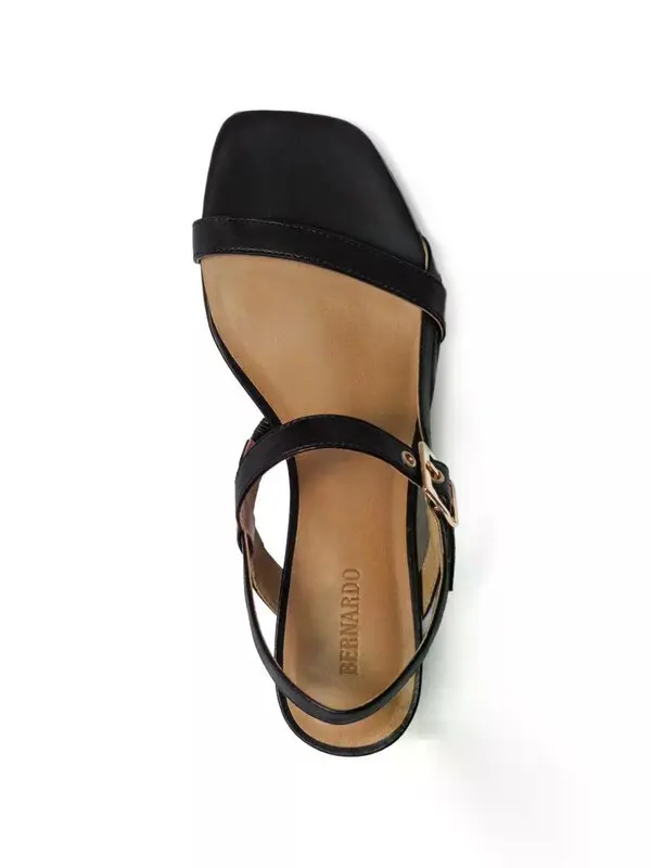 Bernardo Jinji Buckle Strap Sandals - Black