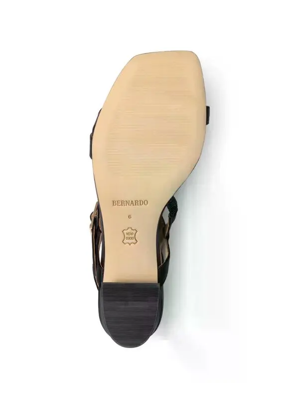 Bernardo Jinji Buckle Strap Sandals - Black