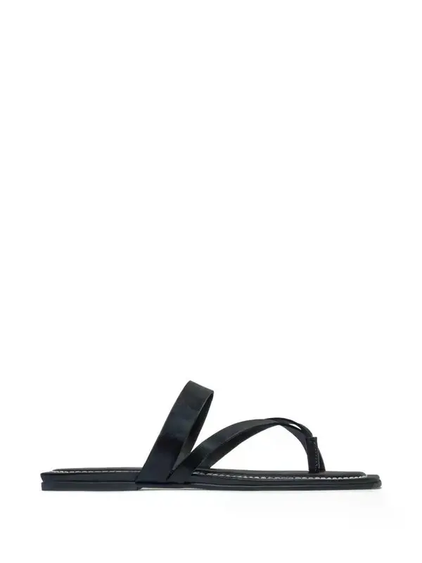 Bernardo Ocana Toe-ring Thong Flat Sandals - Black