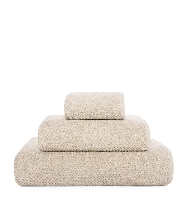 GRACCIOZA Bee Waffle Extra Large Hand Towel - Grey
