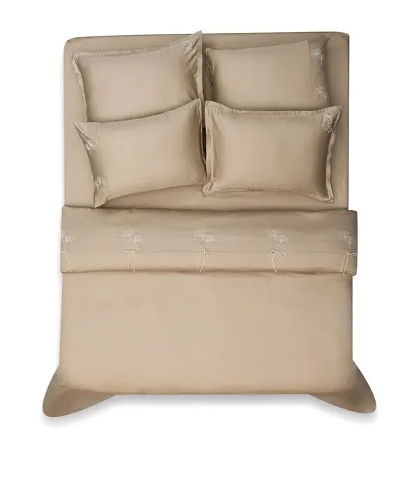 HAMAM Organic Cotton Sateen Core Super King Flat Sheet - Neutral