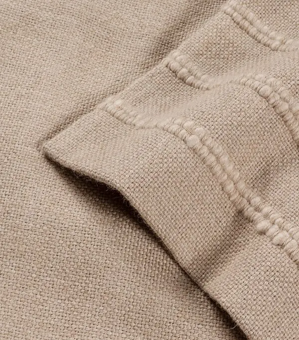 HAMAM Wool Alpaca Ribbed Cushion Case - Beige