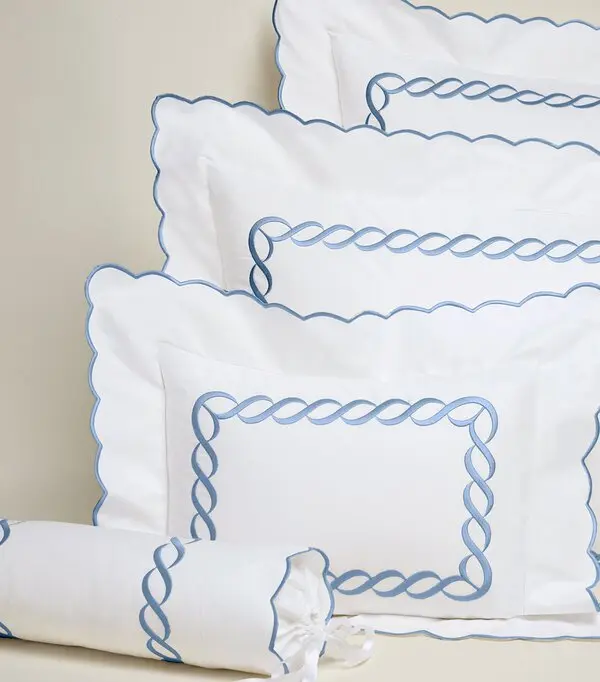 PRATESI Treccia Pillowcase - Blue