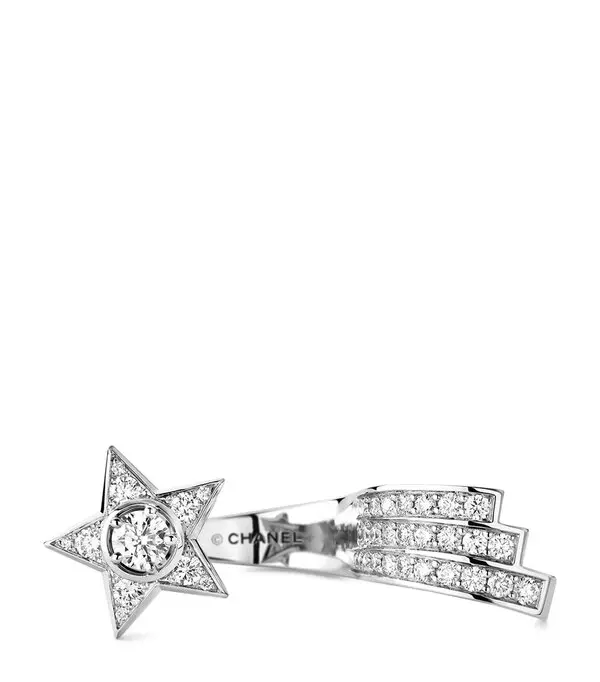 Chanel White Gold And Diamond Comète Ring