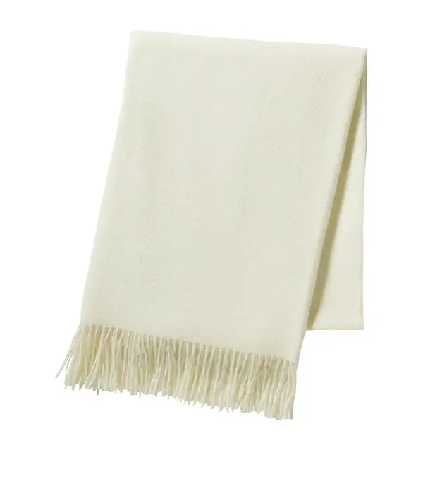 ALEXANDRE TURPAULT Alpaca Wool Nomade Throw - Ivory