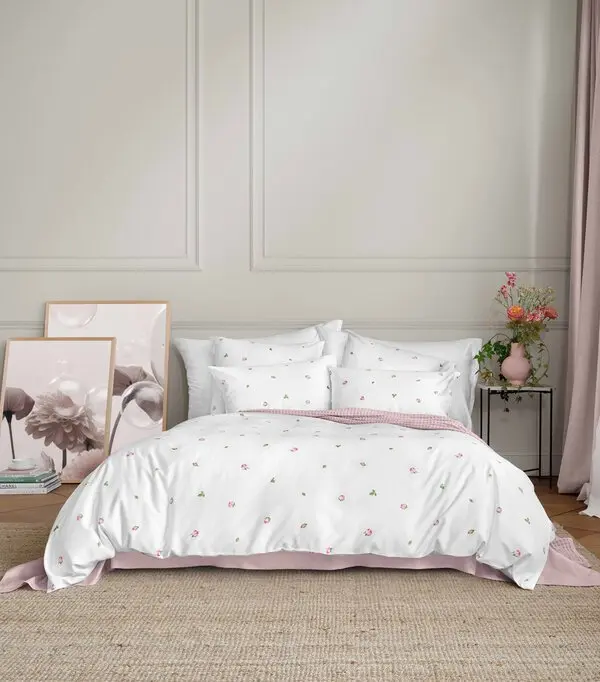 SCHLOSSBERG Floral Jeunesse-noblesse Super King Duvet Cover - White