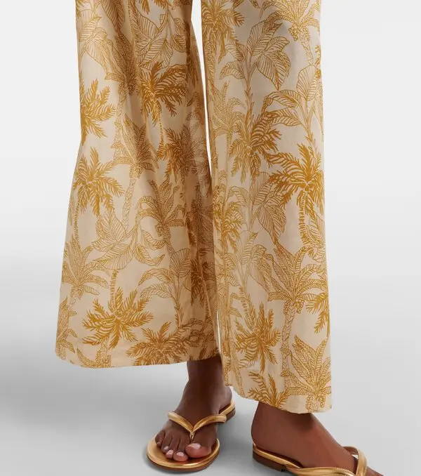 ERES Iterant Printed Wide-leg Pants - Yellow