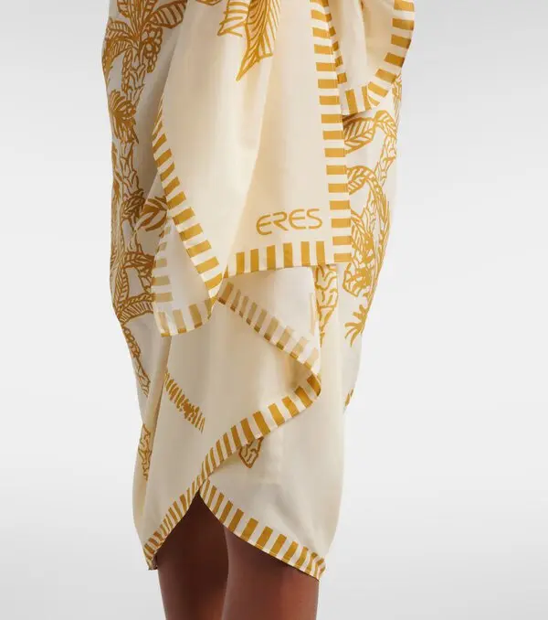 ERES Jungle Printed Cotton And Silk Beach Cover-up
