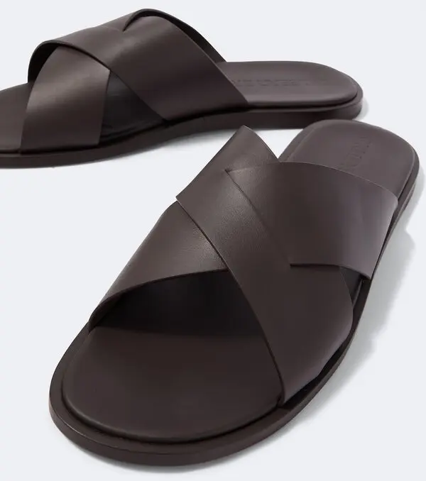 Orlebar Brown Muro Leather Sandals - Brown