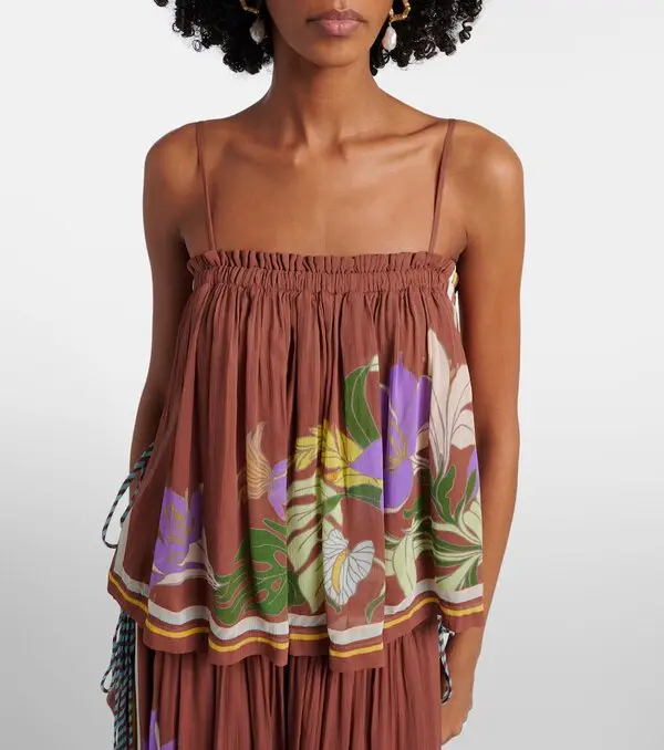 ALEMAIS Alfie Floral Print Viscose Top