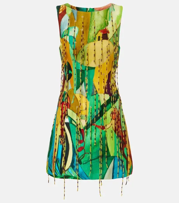 ALEMAIS Mokshini Beaded Minidress - Multicoloured
